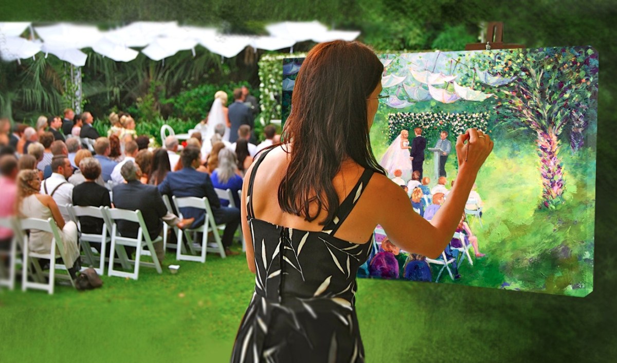 Live wedding Painting – Live event painting on site