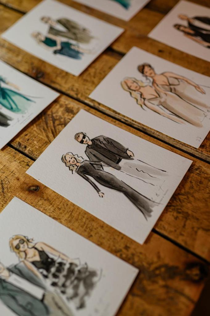 Live Guest Portraits – The wedding painter SA